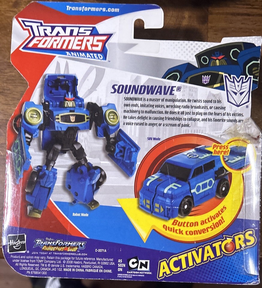 Transformers Animated Activators Decepticon Soundwave (2008) Hasbro ...