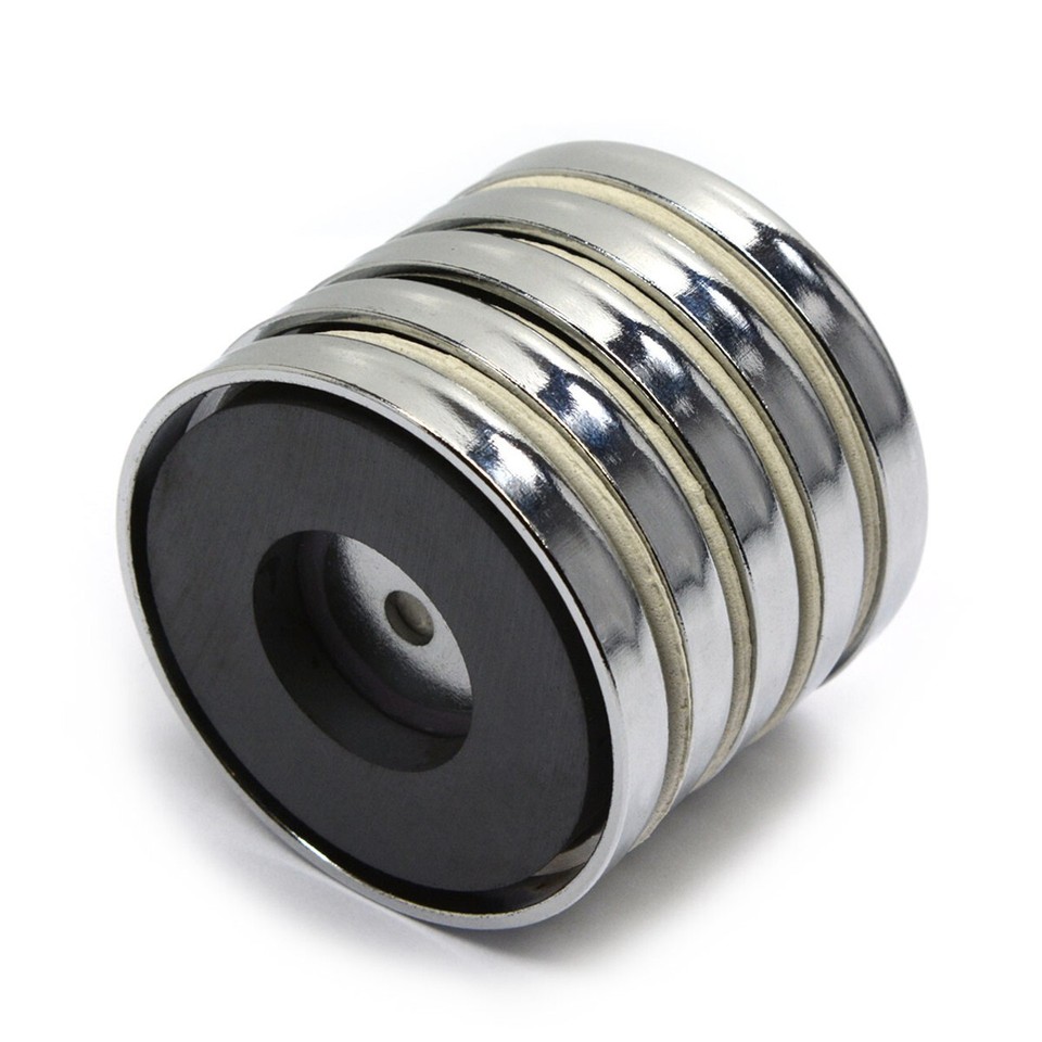 CMS MAGNETICS - Strong Grade C8 Ceramic Pot Magnets with Stainless ...