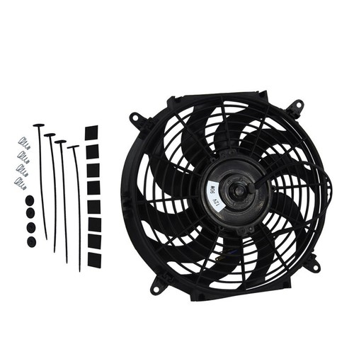 12 Inch 90W Radiator Electric Cooling Fan Slim Push Pull Mount Kits ...