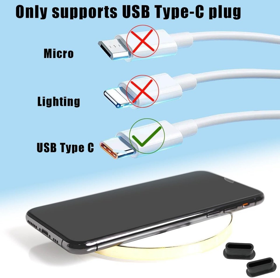 25 Pcs USB C Dust Plug, USB Type C Anti Dust Plugs Cover, Type C ...