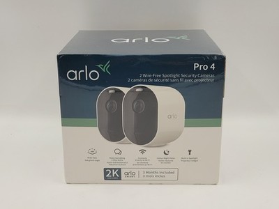 Arlo Pro 4 Wire-Free VMC4250P-100CNS Outdoor 2K HD Security Camera | eBay