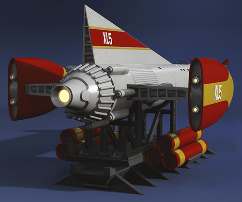 Fireball XL-5 model 3d model kit | eBay