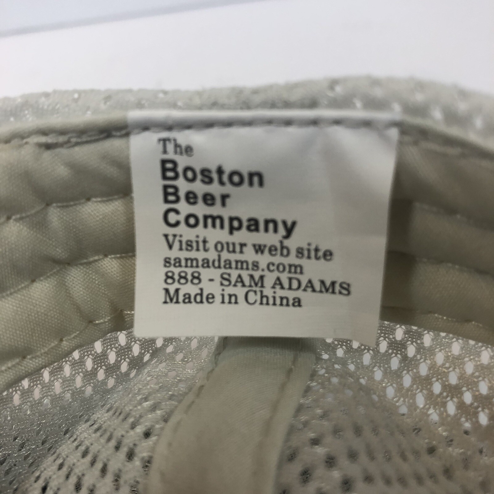 SAMUEL ADAMS Baseball Cap Hat Boston Beer Co. FOR THE LOVE OF BEER One ...