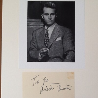 Helmut Dantine SIGNED Card Photo 40s Movie Actor Casablanca Mrs Miniver ...