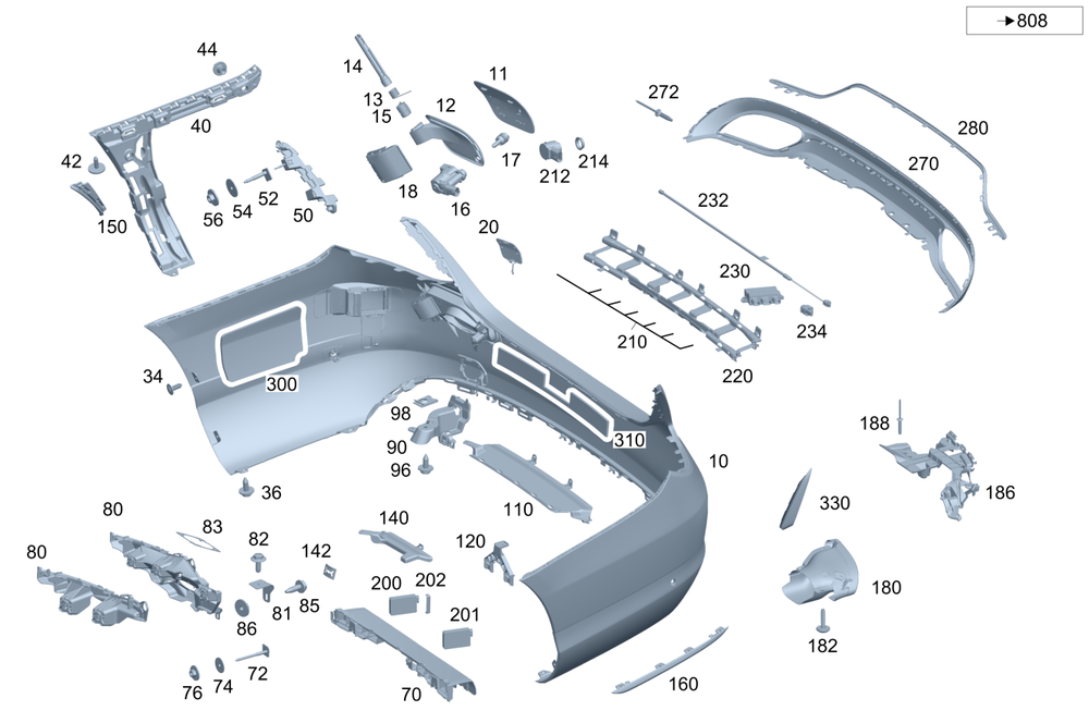 Genuine Mercedes-Benz Center Molding 2058850721 OEM | Compra online en eBay