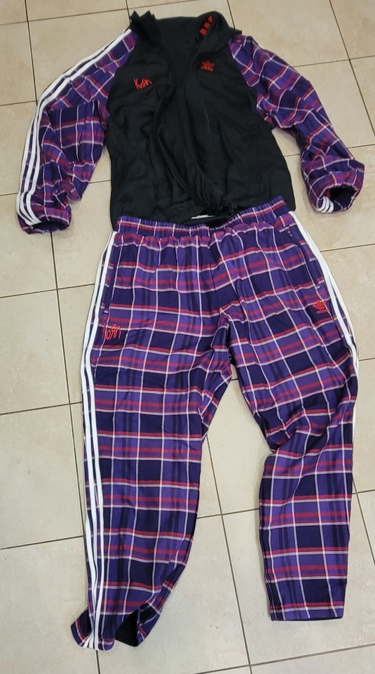 KORN Adidas Originals 30th Anniversary Reversible Track Suit XL 2024 ...