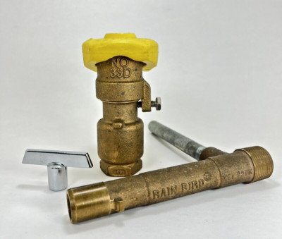 NEW RAIN BIRD #33DLC 3/4" QUICK COUPLER VALVE & MATCHING KEY LIST PRICE ...