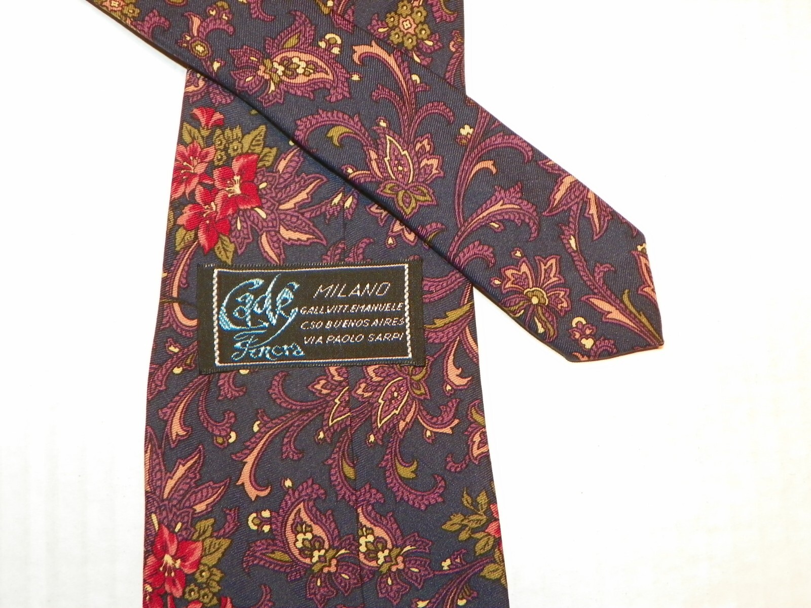 Vintage CADE [ MILANO ] [ MULTI-COLOR ] men's tie 100% Silk Made in ...
