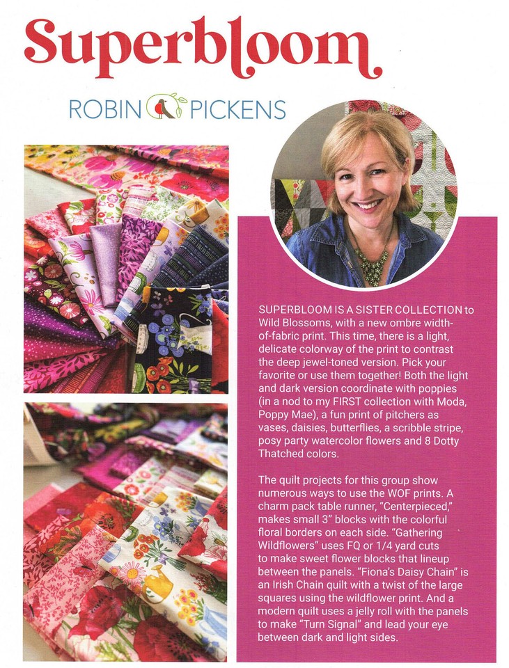 Superbloom Moda Charm Pack 42 100% Cotton 5" Precut Fabric Squares | eBay