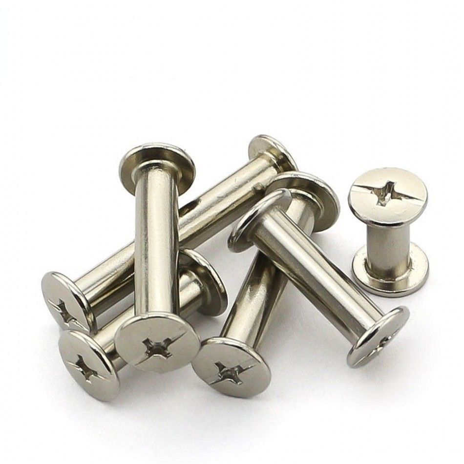Nickel Binding Chicago Screws Posts Interscrew 5mm Scrapbooking Nail ...