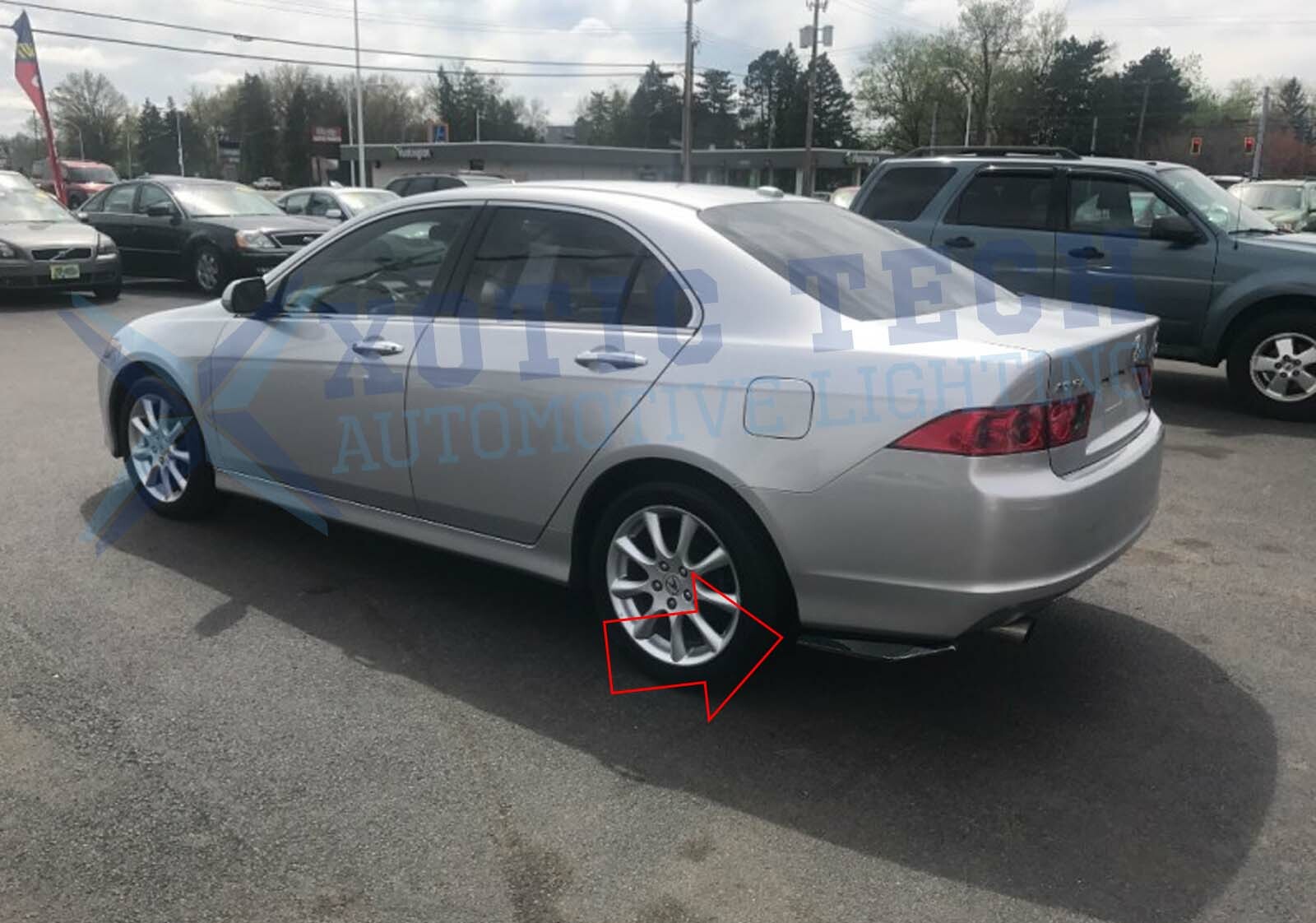 For Acura TSX TLX ILX MDX RDX Rear Bumper Diffuser Splitter Canard ...