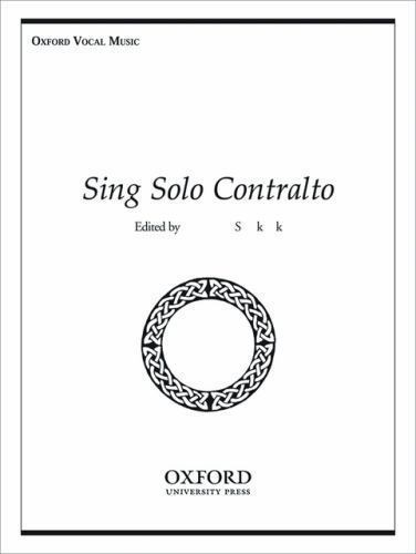 Sing Solo ... Ser.: Sing Solo Contralto by Constance Shacklock (2004 ...