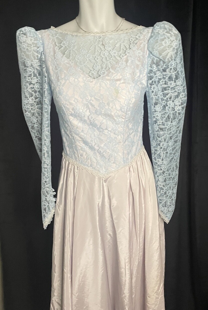 1970s Vintage Prom Style Dress - Gem