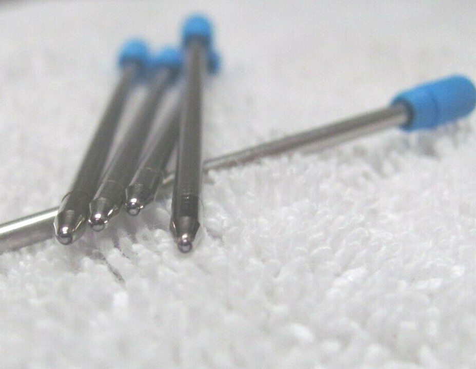 5 SHORT MINI PEN REFILLS BLUE INK 2 3/4" 70MM FITS ZOOM 414 707 717 ...
