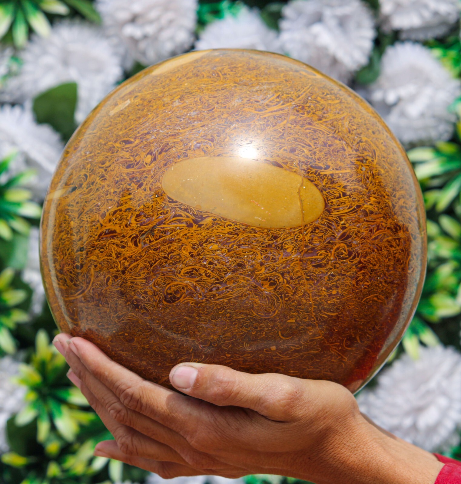 Large 230MM Marriam Jasper (Calligraphy Stone ) Stone Chakra ...