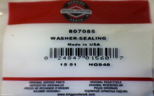 Briggs & Stratton 807085 Sealing Washer GENUINE (8D2B) | eBay