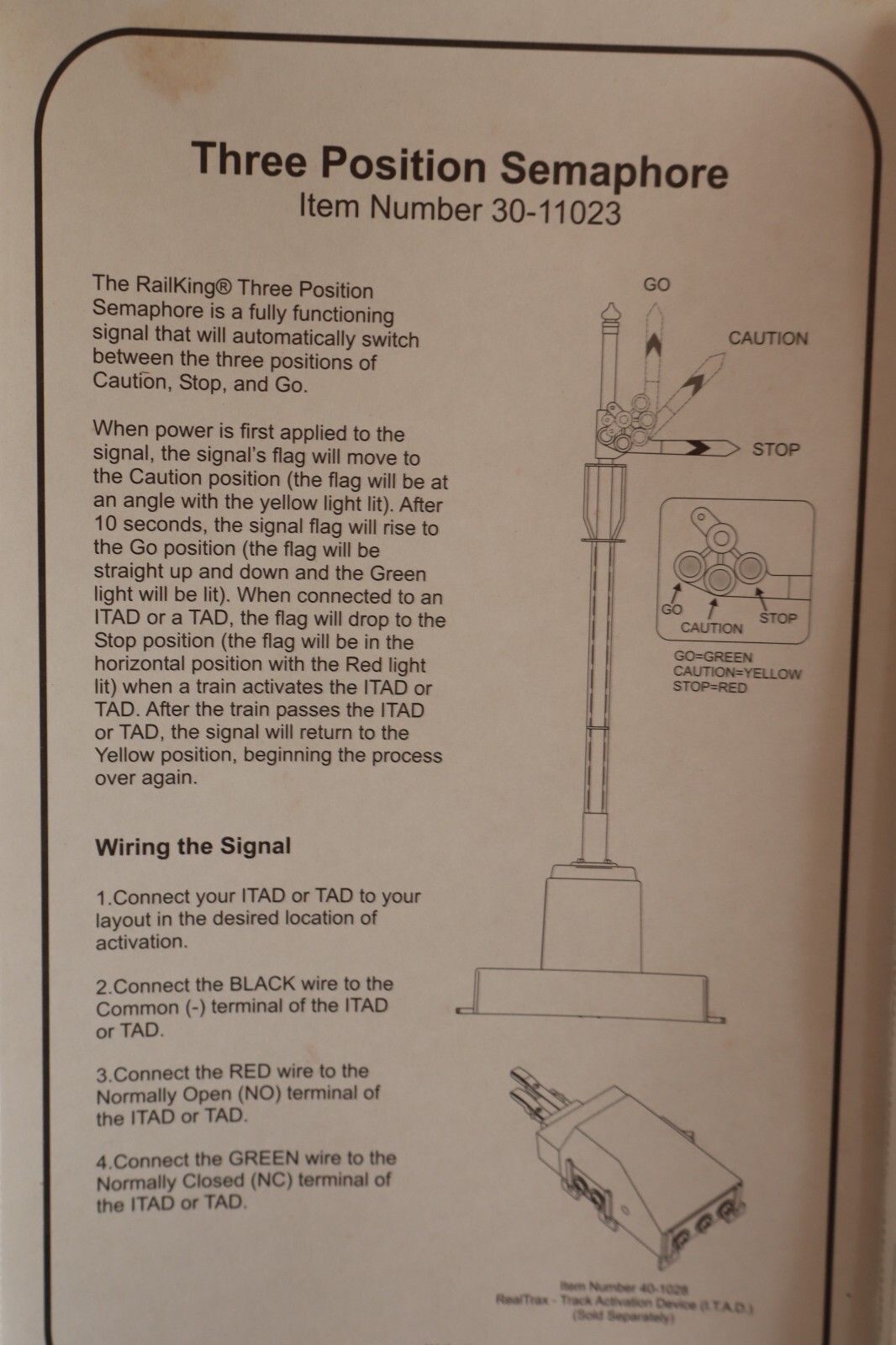 MTH 30-11023 O Scale 3 Position Semaphore for sale online | eBay