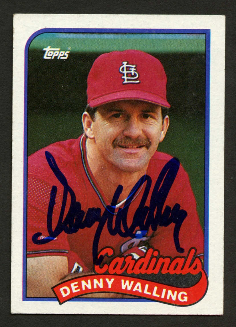 Denny Walling #196 signed autograph auto 1989 Topps Baseball Trading ...
