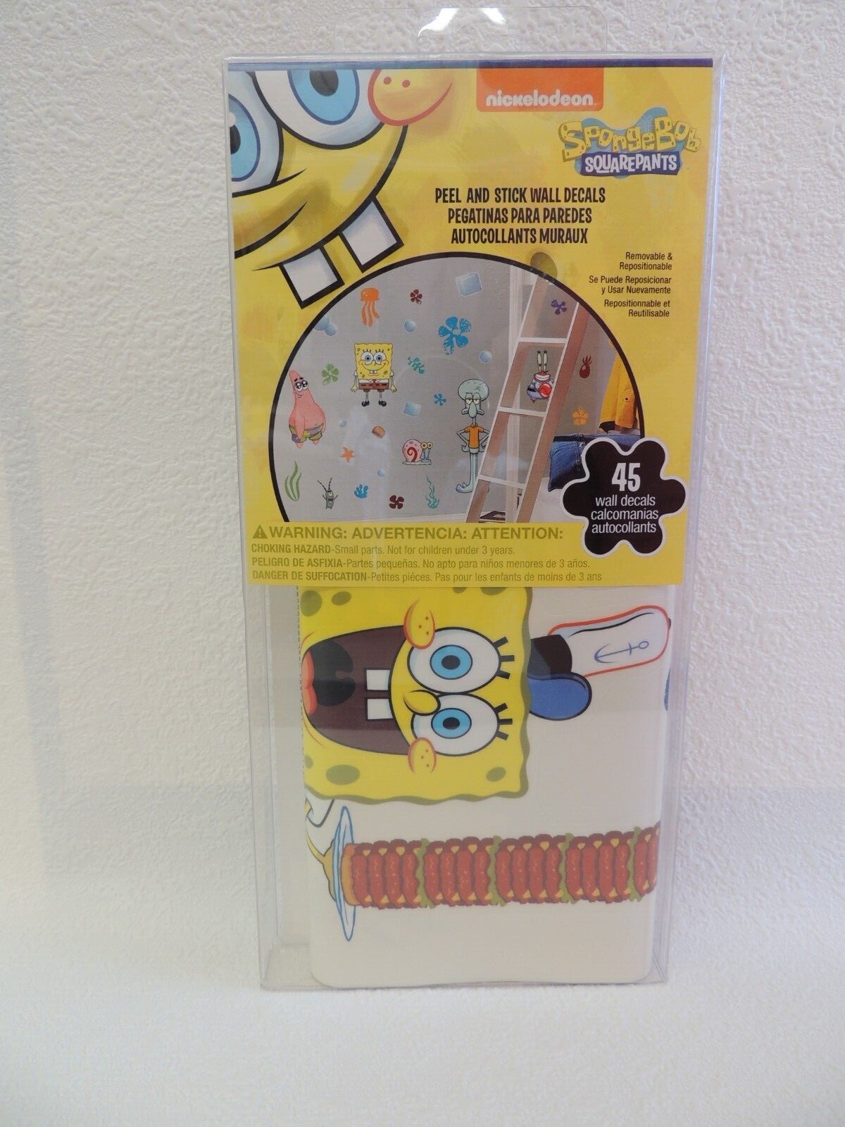 SPONGEBOB SQUAREPANTS ROOMMATES PEEL AND STICK WALL DECALS # RMK1380SCS ...