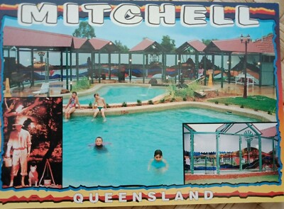 Souvenir postcard of Mitchell, Queensland, Great Artesan Spa [ICP 235 ...