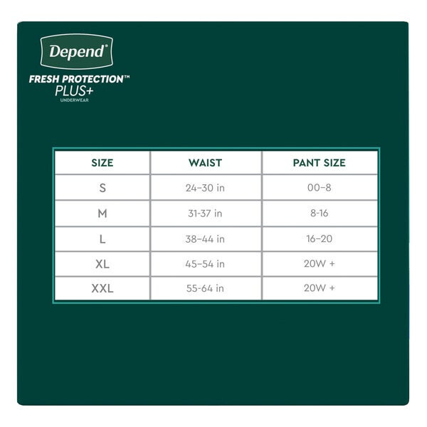Depend Fresh Protection Plus Incontinence Underwear for Women Ultimate ...