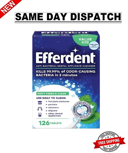 keyword Efferdent Retainer & Denture Cleaner Tablets Minty and Fresh ...