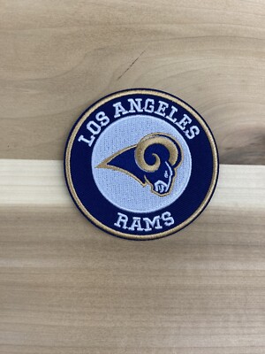 Los Angeles Rams Round 3.5" Iron On Embroidered Patch | eBay