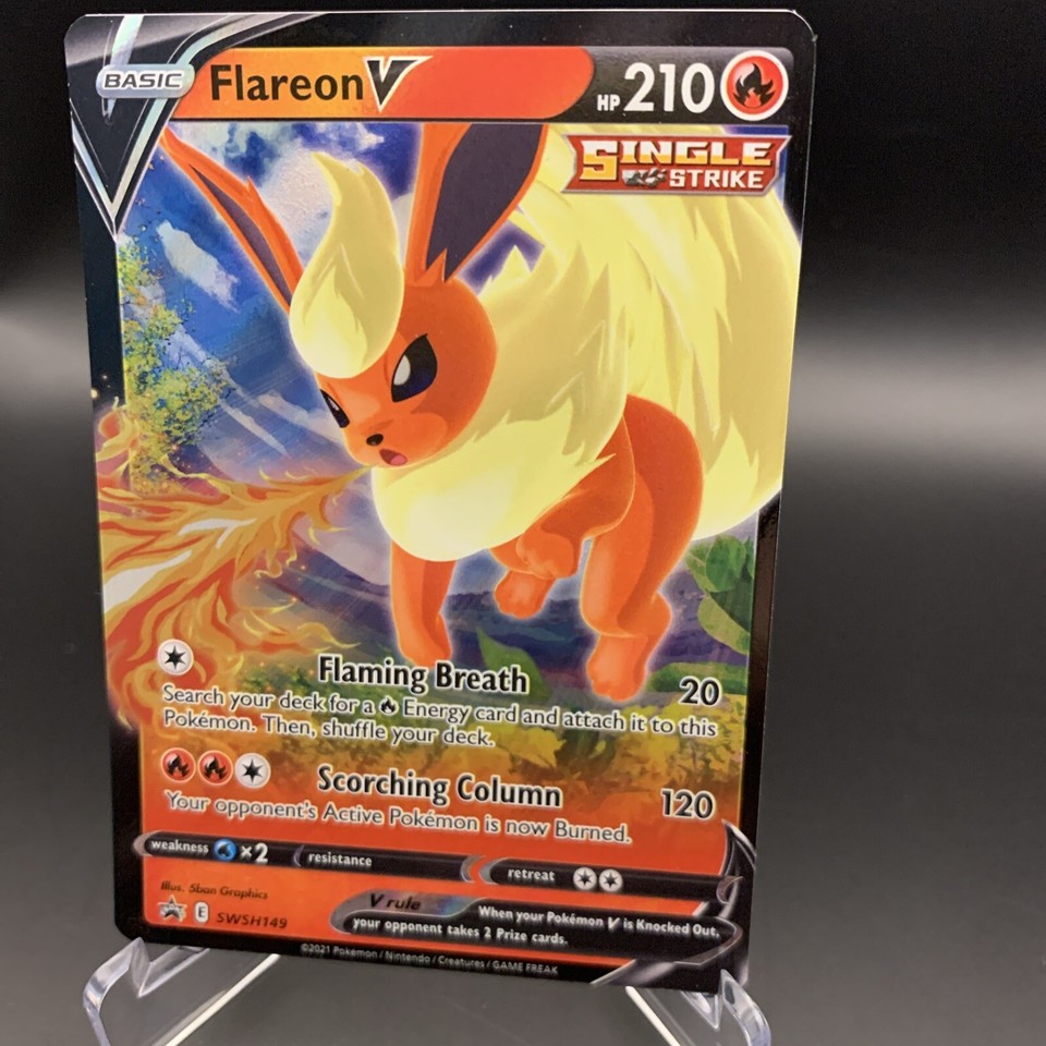 Pokémon TCG Flareon V Sword & Shield Swsh149 Mint - Prize Promo | eBay ...