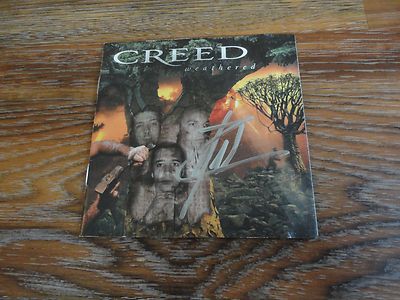 SCOTT STAPP SIGNED "WEATHERED" CD COVER CREED AUTOGRAPHED COA RARE ...