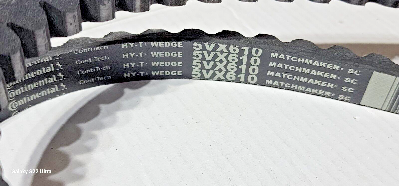 CONTINENTAL 5VX610 V-Belt Cogged 5VX610 for sale online | eBay