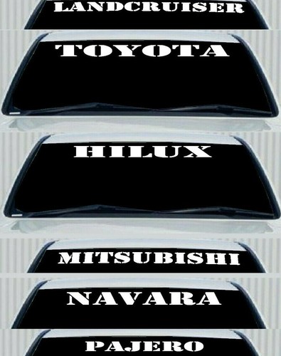 Toyota sticker windscreen window - Choose from Hilux Pajero Landcruiser ...