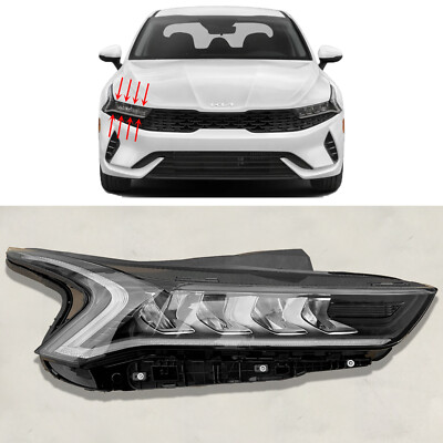 Full LED Headlight for 2021 2023 Kia K5 LX LXS EX Right Passenger 92102 ...