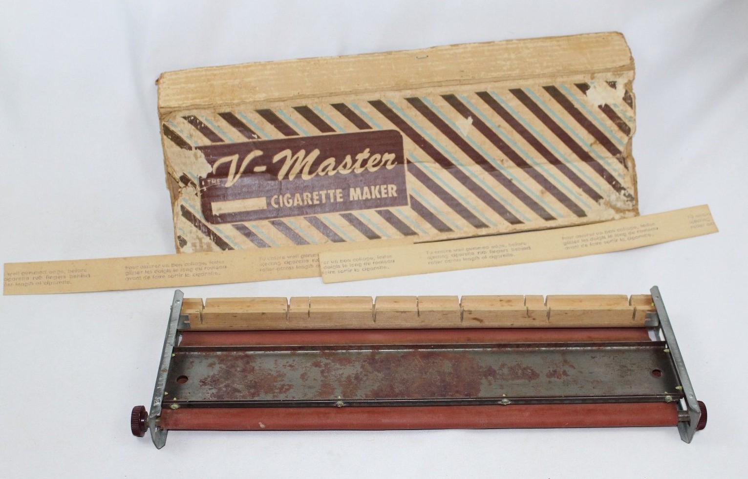 Vintage 1950s V MASTER Cigarette Maker w/ Original Box - Tobaccana | eBay