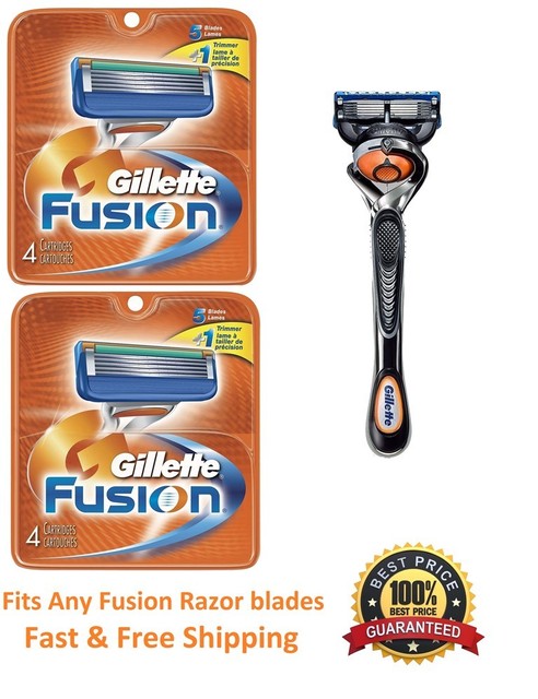 ^9 Gillette Fusion Flex Ball Razor Blades Cartridges Refills Shaver fit ...