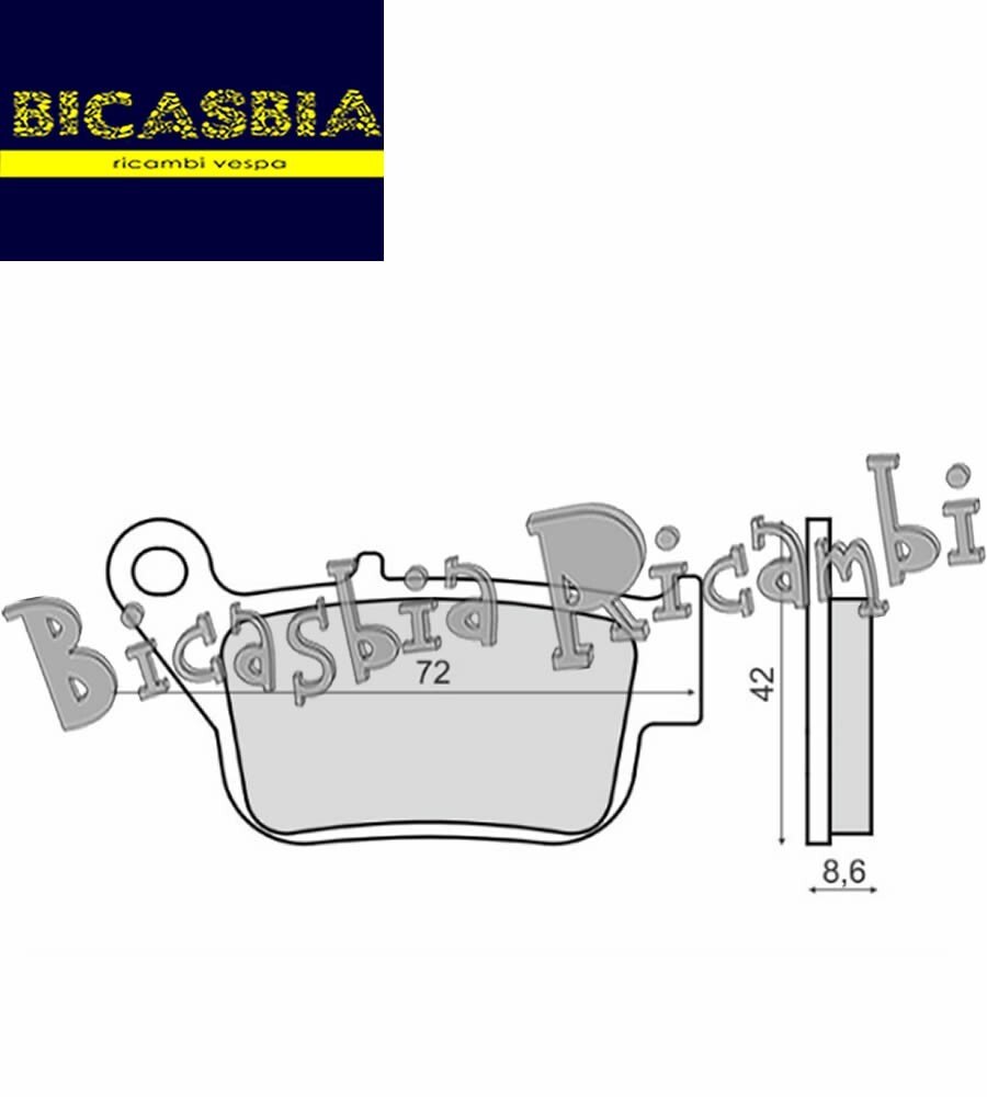 6067 - Rear Brake Pads Set Yamaha 250 X-Max 14-15 | eBay UK