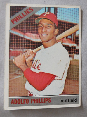 1966 Topps #32 Adolfo Phillips Philadelphia Phillie Rc Baseball Card Ex ...
