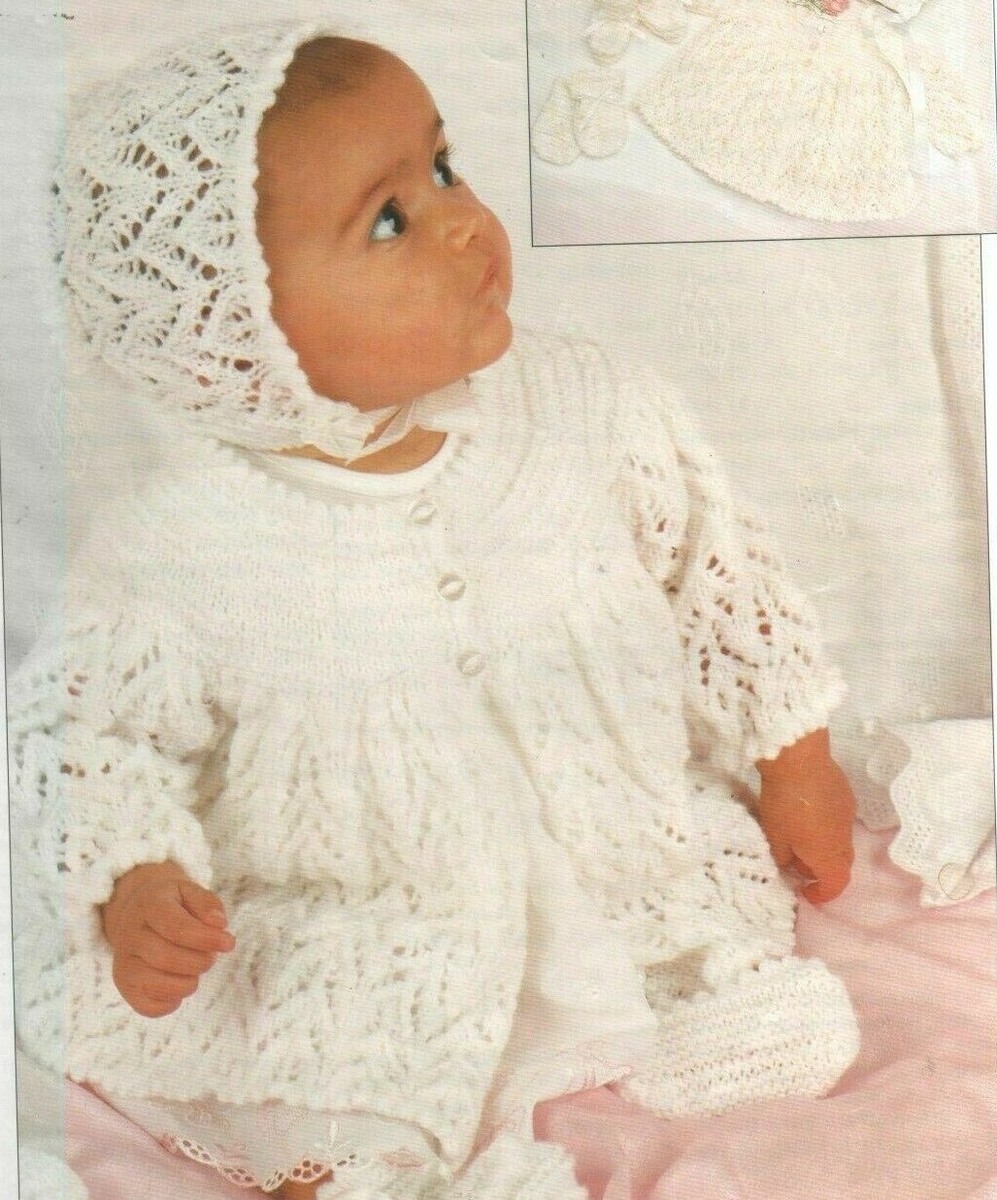 Free Knitting Patterns For Baby Matinee Jackets Marshmallow Baby