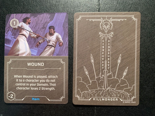 MARVEL VILLAINOUS Wound ITEM KILLMONGER CARD 2020 | eBay