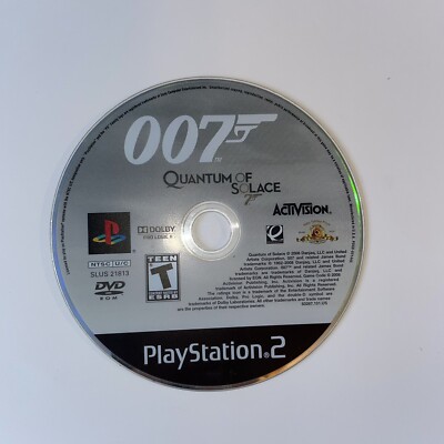 James Bond 007 Quantum Of Solace PS2 Disc Only Sony Playstation 2 Video ...