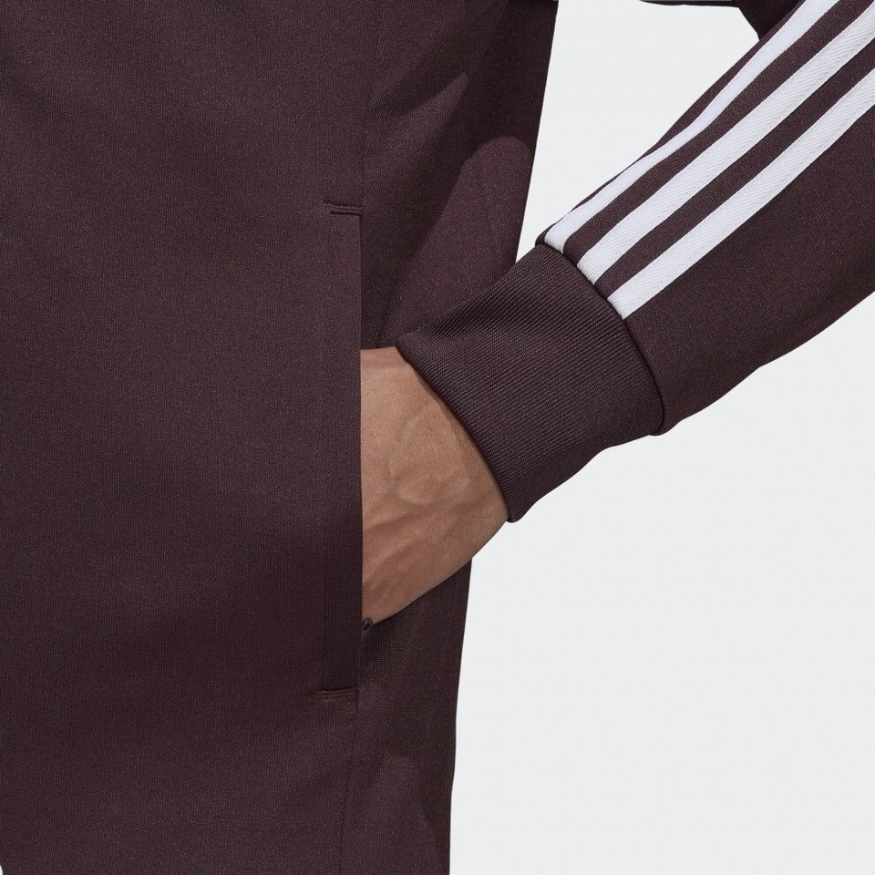 Adidas Originals Classics Superstar Track Jacket Shadow Maroon Men's ...