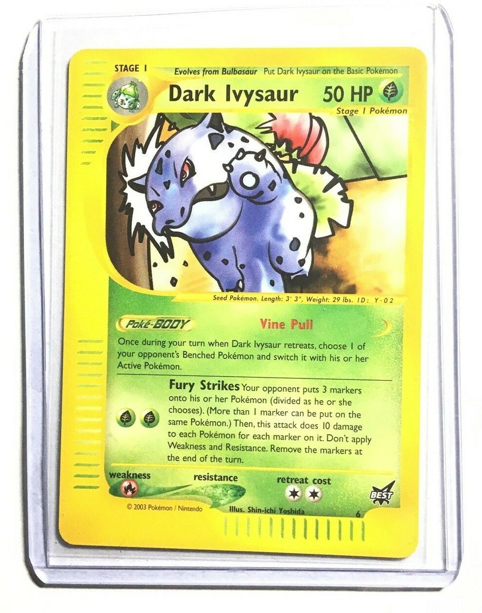 DARK IVYSAUR - #6 Promo - Pokemon Card - WOTC NM BEST OF GAME | eBay
