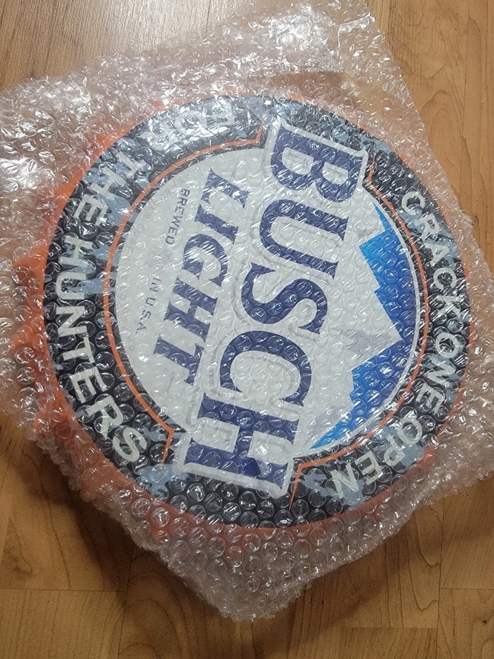 BL Beer For the Hunters Large Bottle Cap Metal Beer Sign Man Cave Bar ...