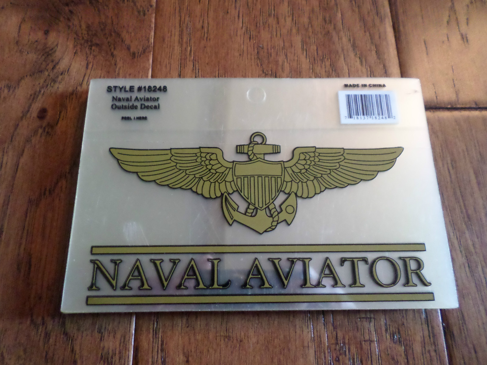 U.S MILITARY NAVY NAVAL AVIATOR WINGS WINDOW DECAL STICKER OFFICIAL ...