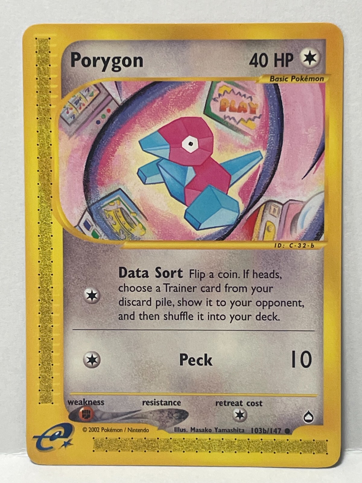 Pokémon TCG Porygon Aquapolis 103b/147 Regular 1st Edition Common for ...