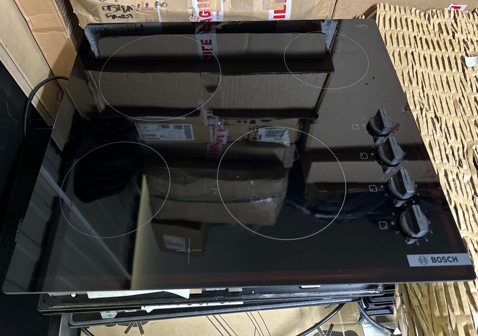 Bosch PKE611CA3E Series 2 60cm 4 Zone Ceramic Hob PKE611CA3E EX DISPLAY ...