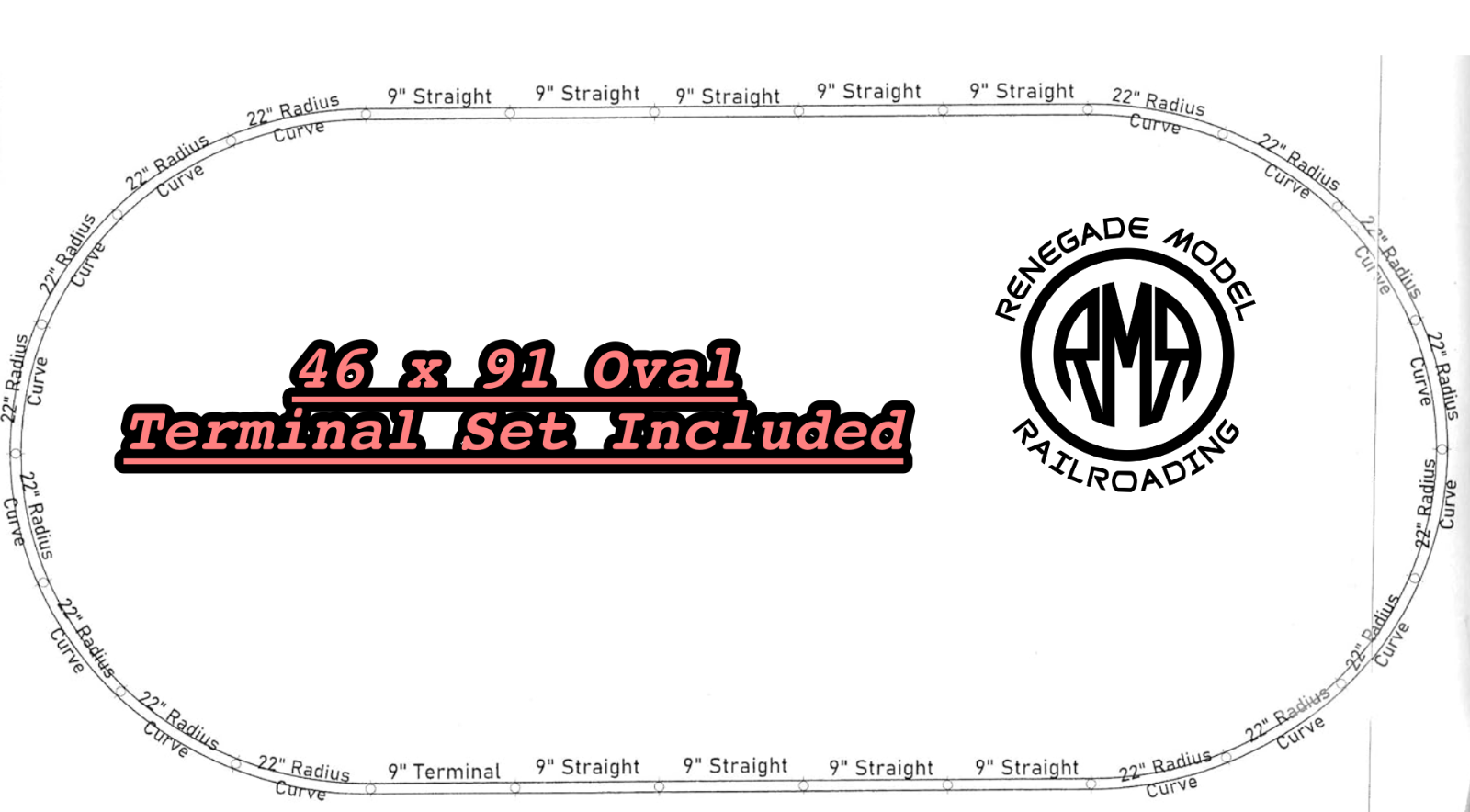 Bachmann HO Scale Nickel Silver EZ Track 46 X 91 Oval Set Model ...