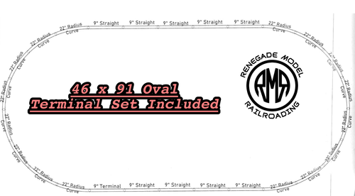 Bachmann HO Scale Nickel Silver EZ Track 46 X 91 Oval Set Model ...