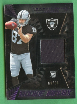 MICHAEL MAYER 2023 BLACK FOOTBALL ROOKIE INFLUX RELIC /99 LAS VEGAS ...