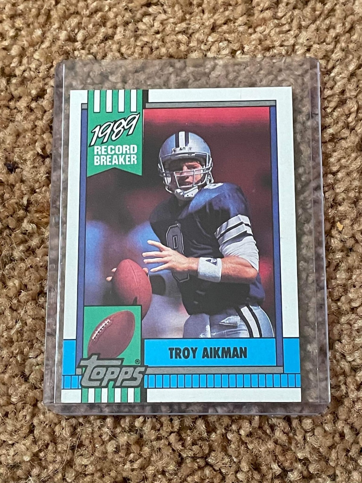1990 Topps Troy Aikman #3 1989 Record Breaker | eBay