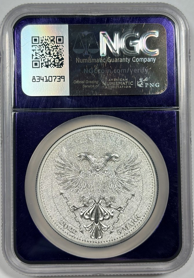 2022 Germania Linden Leaf - 1 oz Silver Coin NGC MS70 - Traderbea Holder | eBay